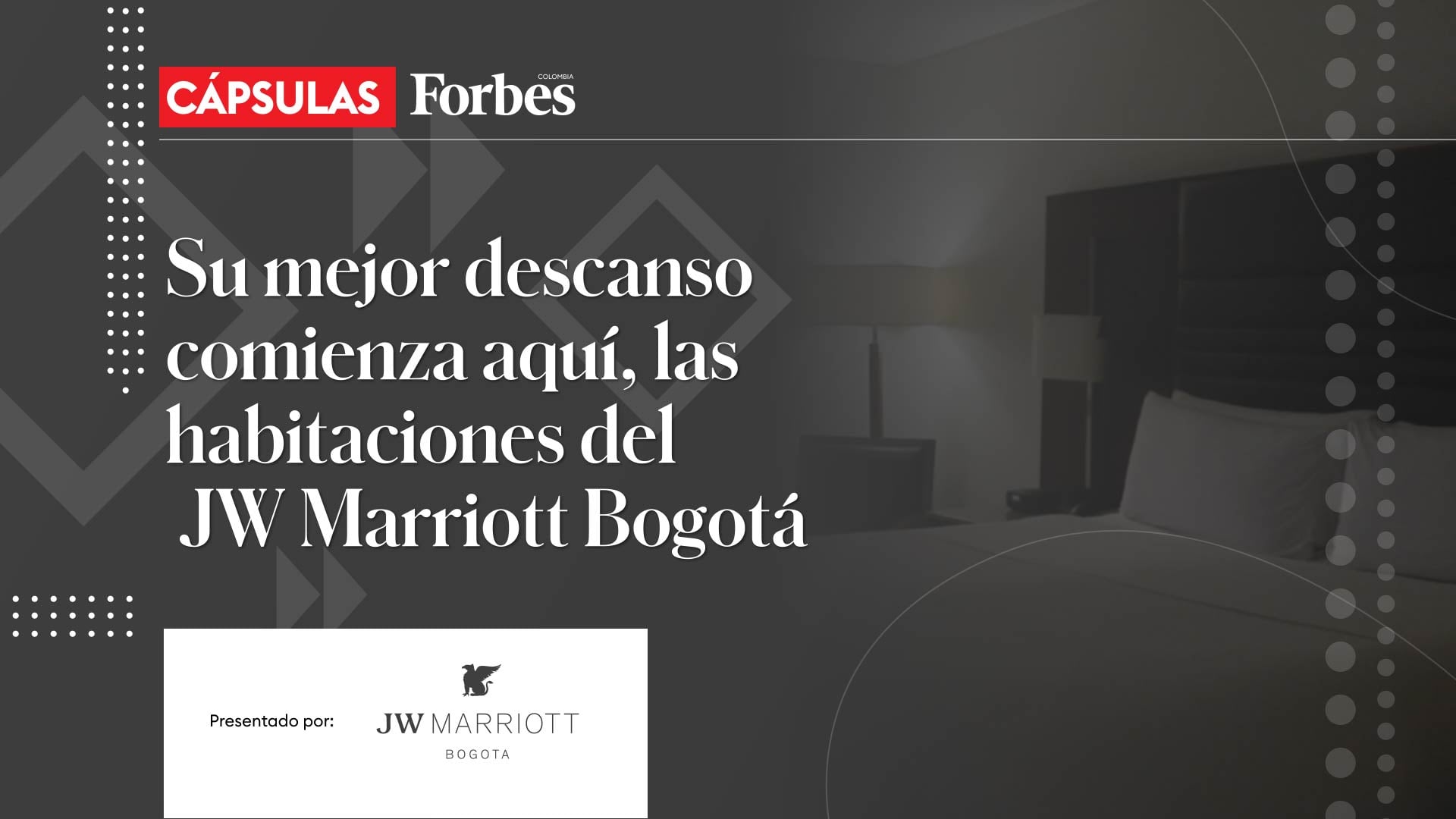 Su mejor descanso comienza aquí, las habitaciones del JW Marriott ...